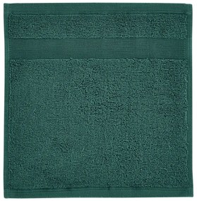 Tmavě zelené froté bavlněné ručníky v sadě 2 ks 30x30 cm Anti-Bacterial – Catherine Lansfield