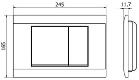 Mexen FENIX 01 - TLAČÍTKO PRO Mexen MODUL, LESKLÝ CHROM - 600101