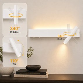 BRILAGI - LED Nástěnné bodové svítidlo ARLIX LED/3W/230V + LED/7W bílá CRI 90