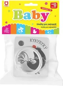 RAPPA Kontrastní kartičky s barevným prvkem / 9 ks / Poznávací hračka