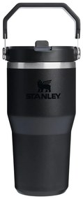 Černá termoska z nerezové oceli 600 ml IceFlow™ Flip Straw 2.0 Tumbler Black – Stanley