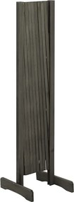Zahradní trelážový plot šedý 180 x 100 cm masivní jedle 314829