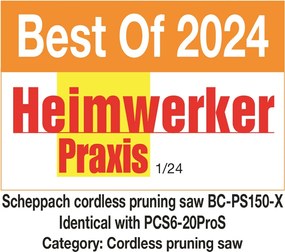Scheppach BC-PS150-X 20V IXES - akumulátorová prořezávací pila (bez akumulátoru a nabíječky)