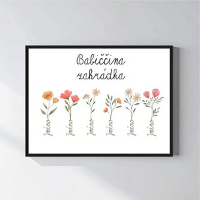 Personalizovaný magický fotoobraz v rámu - 30x40 - květinová zahrádka