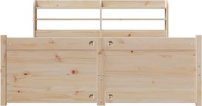 Rám postele s čelem 135 x 190 cm masivní borovice 3306752