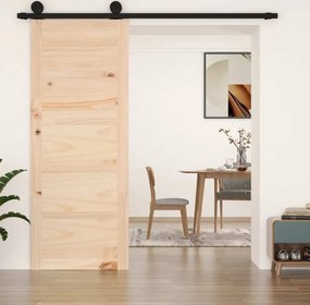 vidaXL Posuvné dveře 80 x 1,8 x 204,5 cm masivní borové dřevo [824614] Barva: Přírodní