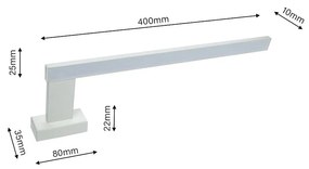 Nástěnné LED svítidlo Shine R, 1x LED 11w, 4000k, (45 cm), w