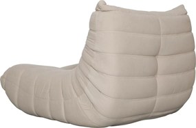 Designové křeslo Nua samet béžové