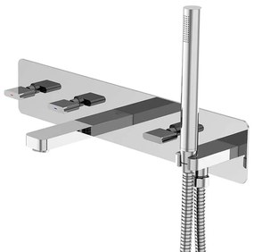 Steinberg 230 - Vanová baterie pod omítku, pro 2 spotřebiče, s tělesem, chrom 230 2692