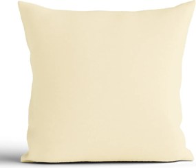 MK Lůžkoviny Bavlněný povlak na polštář Renforcé 40 x 40 cm - Jasmine pastelově žlutá