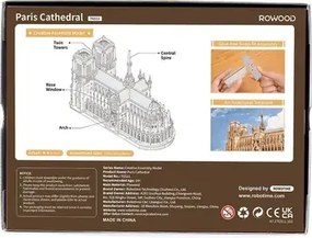 RoboTime 3D dřevěná skládačka Pařížská katedrála Notre-Dame