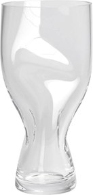 „Pokrčená“ váza Squeeze 23 cm transparentní