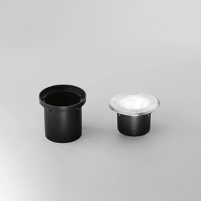 FAN LED-WALK-R11C Pochozí venkovní svítidlo LED WALK nikl INOX 8 W 930 lm 3000 K IP67 11x7,78 cm - FANEUROPE