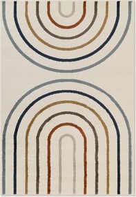Hanse Home, Dětský koberec Adventures 106212 Cream Multicolor, 120x170, bílá, dětský pokoj