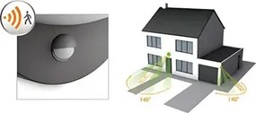 Philips June IR 12W antracit / Venkovní svítidlo / E27 / 741 lm / 2700