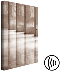 Obraz Světelná chodba (1-dílný) svislý - kamenná architektura