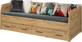Postel 2s/90x200 s roštem dub artisan Ayson