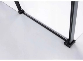 BPS-koupelny Obdélníkový sprchový kout HYD-OK14C 120x90 černá/transparent - bez vaničky