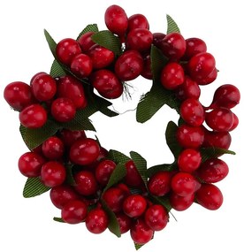 BERRY Mini věnec s bobulemi 6 cm