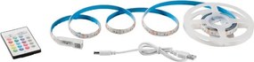 FAN STRIP-SURROUND-2M LED pásek 5050 SURROUND KAPTON / silikon 60 LED/m 3 W/m RGB IP65 TOUCH, vč. dálk. ovládání USB 1x200x0,3 cm MUSIC CONTROL - FANEUROPE