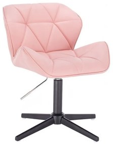 LuxuryForm DESIGN Židle MILANO na černém kříži - růžová