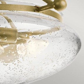 Stropní svítidlo Elstead Belle 3x E14 broušená mosaz