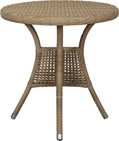 Venkovní bistro stůl La Rochelle s výpletem - Ø 70*74 cm