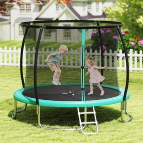 Costway Trampolína venkovní se žebříkem kulatá zahradní
