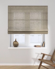 Římská roleta Capri barva zelená látka poloprůhledná, pletený vzor