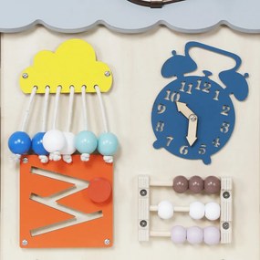 2Kids Toys Activity board Domeček šedý