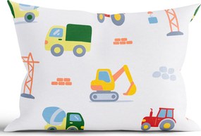 MK Lůžkoviny Bavlněný povlak na polštář Renforcé 50 x 70 cm - Auta