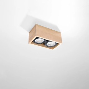 Sollux Lighting Stropní svítidlo QUATRO 2 přírodní dřevo