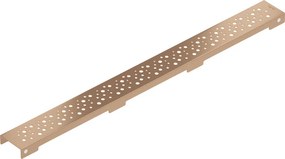 Mexen Flat, lineární podlahový žlab 50 cm, měděná matná, 1C21050