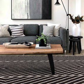 Tribeca Design Kusový koberec Jars Black Linear Rozměry: 120x170 cm
