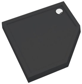 Vanička pětiúhelníkový Black Mat 80x80x12 Espera Plus AQM4697CMG