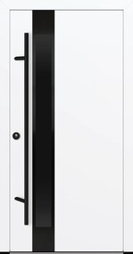 Vchodové dveře s ocelovým opláštěním FM Turen model DS34 blackline Orientace dveří: Levé, otevírání dovnitř, Dekor: Bílá, Standardní rozměr dveří včetně rámu: 98 cm x 208 cm - vnější rozměr rámu