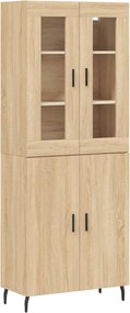 Skříň highboard dub sonoma 69,5 x 34 x 180 cm kompozitní dřevo 3198228