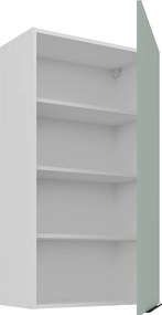 ARIA sb | horní skříňka 60 G-108 1F policová | 60 cm | EXTRA VYSOKÁ | ANTI FINGERPRINT povrch | bílá/aquamarine