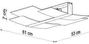 Stropní svítidlo Celia, 1x mléčné skleněné stínítko, ch