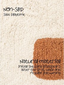 Oranžový/krémový pratelný/ručně tkaný bavlněný dětský koberec 140x200 cm Snuggle Doro – Hanse Home