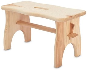 Mat stolička 38x19x21cm, nosnost 100kg dřev.borovice