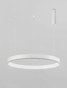 LED lustr Motif 60 bílé CCT s dálkovým ovládáním