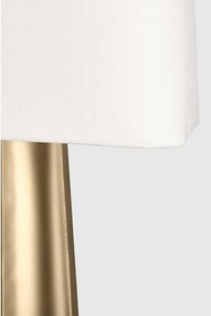 Stojací lampa ve zlaté barvě s textilním stínidlem (výška 151 cm) Tripura – Bizzotto