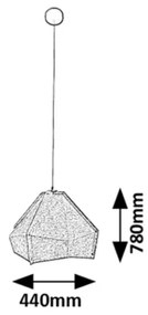 Rabalux 72000 - Lustr na lanku LOMIRO 1xE27/40W/230V