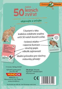 MINDOK HRA kvízová Expedice Příroda: 50 našich lesních zvířat naučná mn312