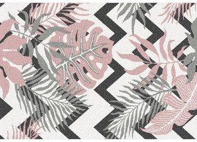 Kondela Koberec, vícebarevný, vzor listy, 57x90, SELIM