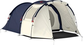 Outsunny tunelový stan pro 4 osoby — oddělené obytné a spací zóny, 3000 mm voděodolnost, přepravní taška — námořnická modrá/krémová