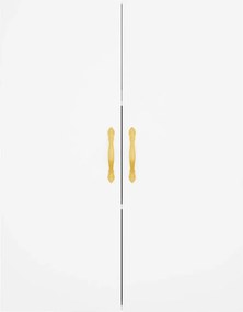 Skříň highboard bílá 69,5 x 34 x 180 cm kompozitní dřevo 3195771