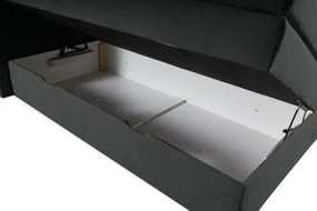 Kontinentální boxspring postel ANNA 200x220, antracitová (gerra 120)