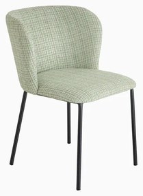 Designová jídelní židle Bayram zeleno-růžová